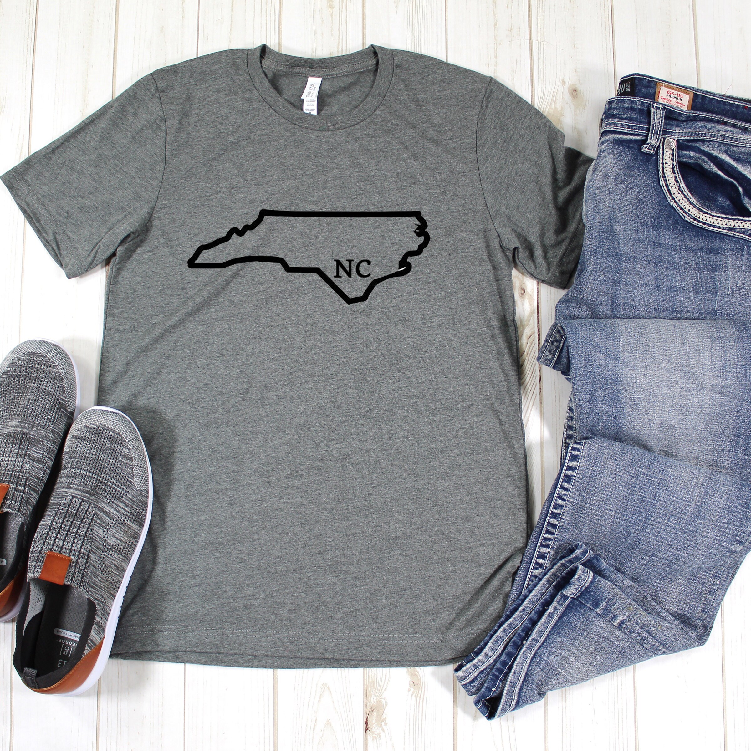 State of North Carolina T-shirt Pride NC Home Born Home Grown Raised ...