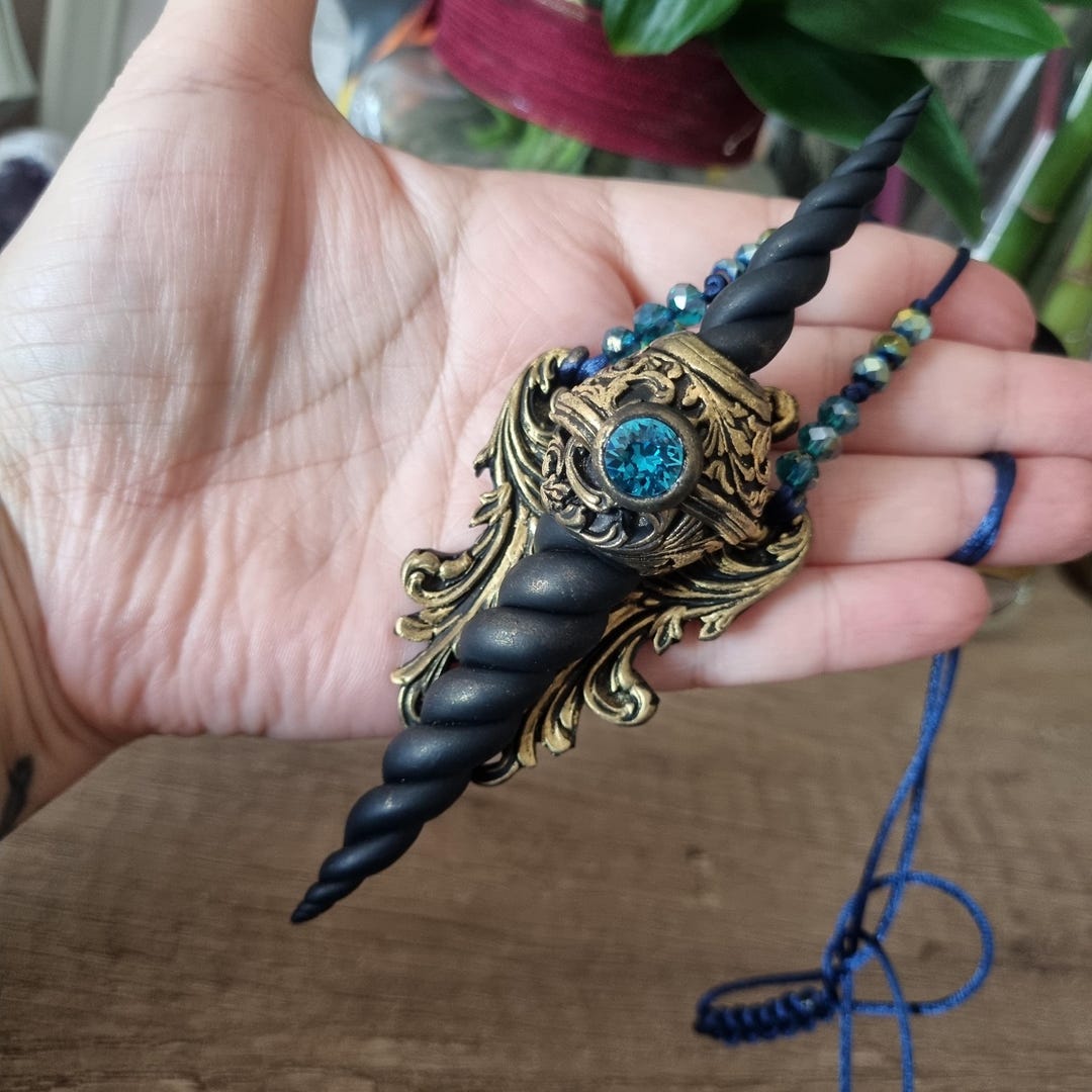 Ethereal Spirit: Unicorn Pendant Unique Statement Piece, Polymer Clay ...
