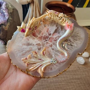Pristine Luminary: the Ethereal Serpent of Translucent Agate Beauty ...
