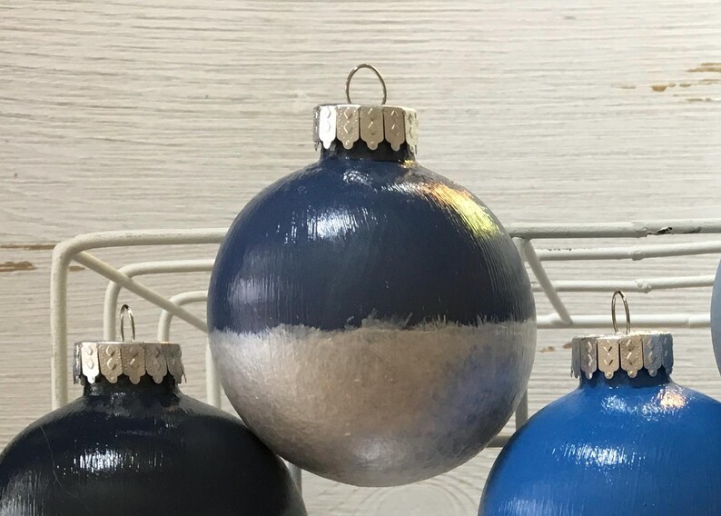 The Original Nautical Collection Coastal Blue Beach Christmas Ball ...