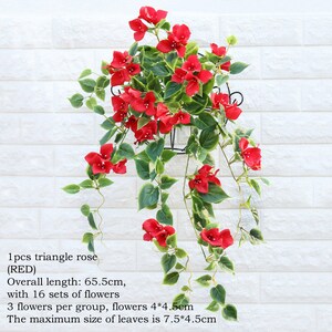 Artificial Flower Rose Rattan Balcony Decorated With Roses - Etsy