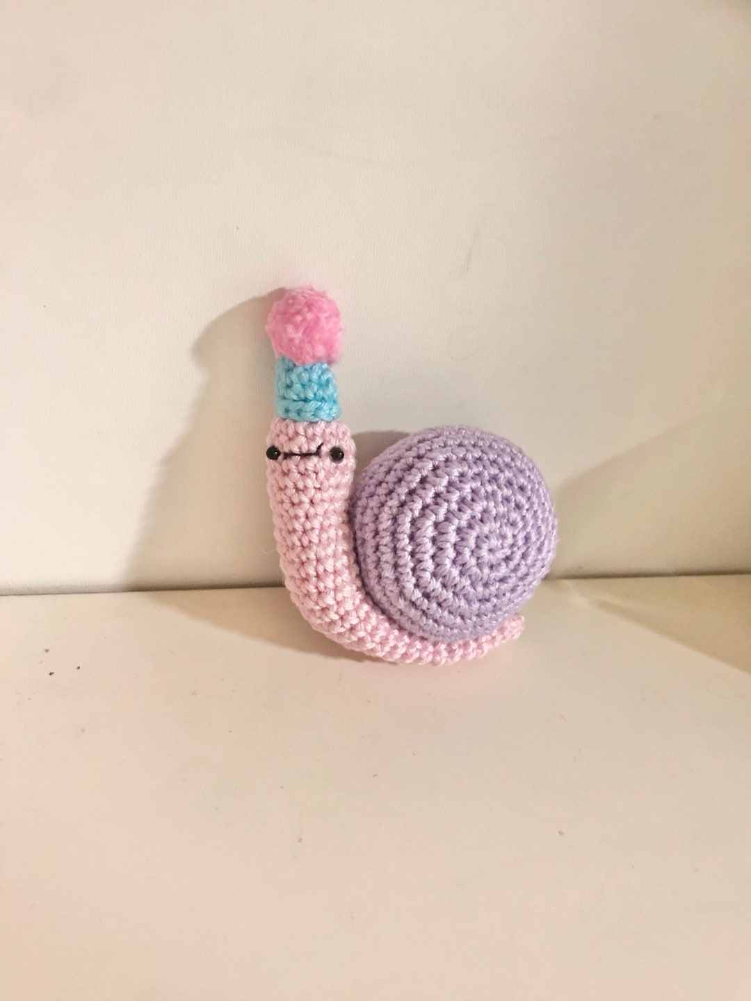 Crochet Party Snail,amigurumi Party Snail Macaron - Etsy New Zealand