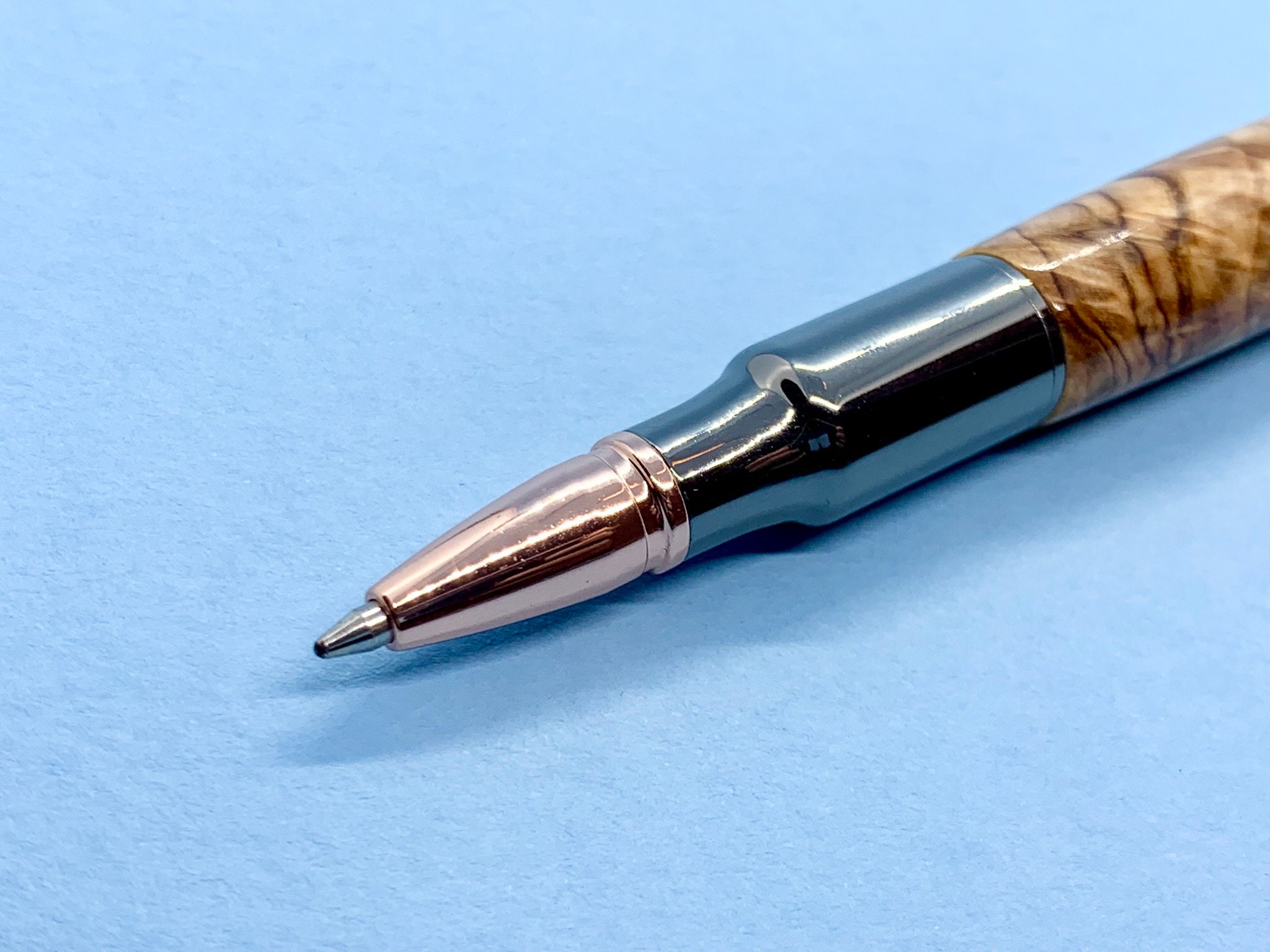 Bolt Action Rifle Pen Authentic Bethlehem Olivewood Handmade Ballpoint ...