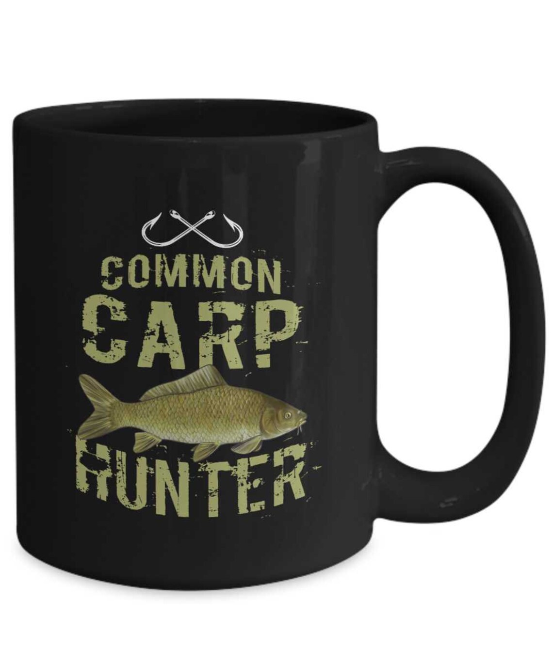 Funny Carp Fishing Mug Black Common Carp Fishing Gift Men Game | Etsy