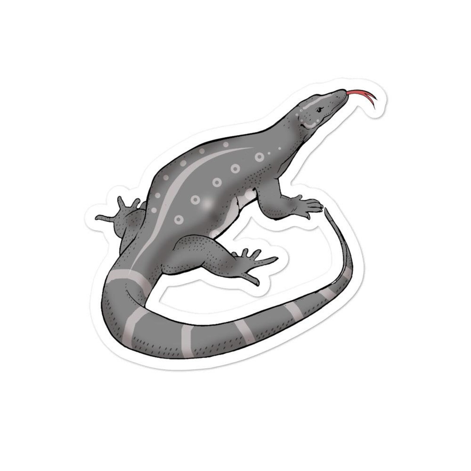 Cute Reptile Sticker Monitor Lizard Sticker Reptile Decal Pet | Etsy