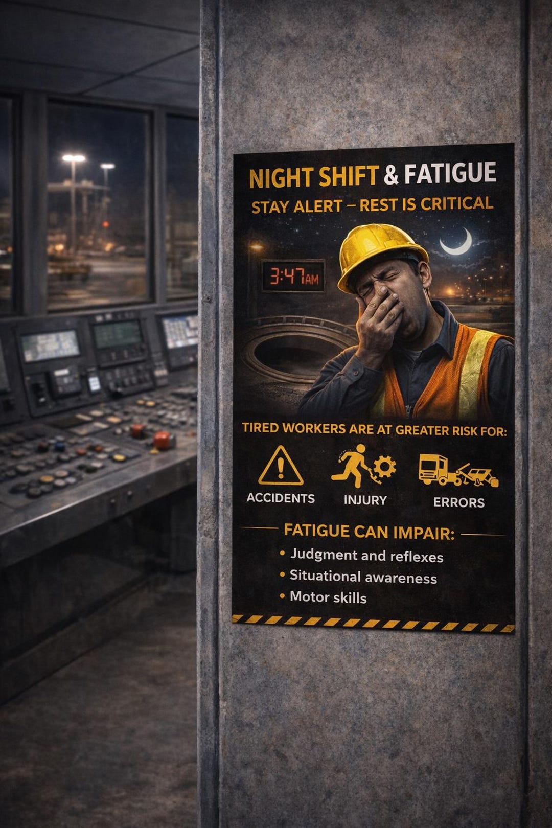Night Shift Fatigue – Stay Alert, Prevent Errors Workplace Safety ...