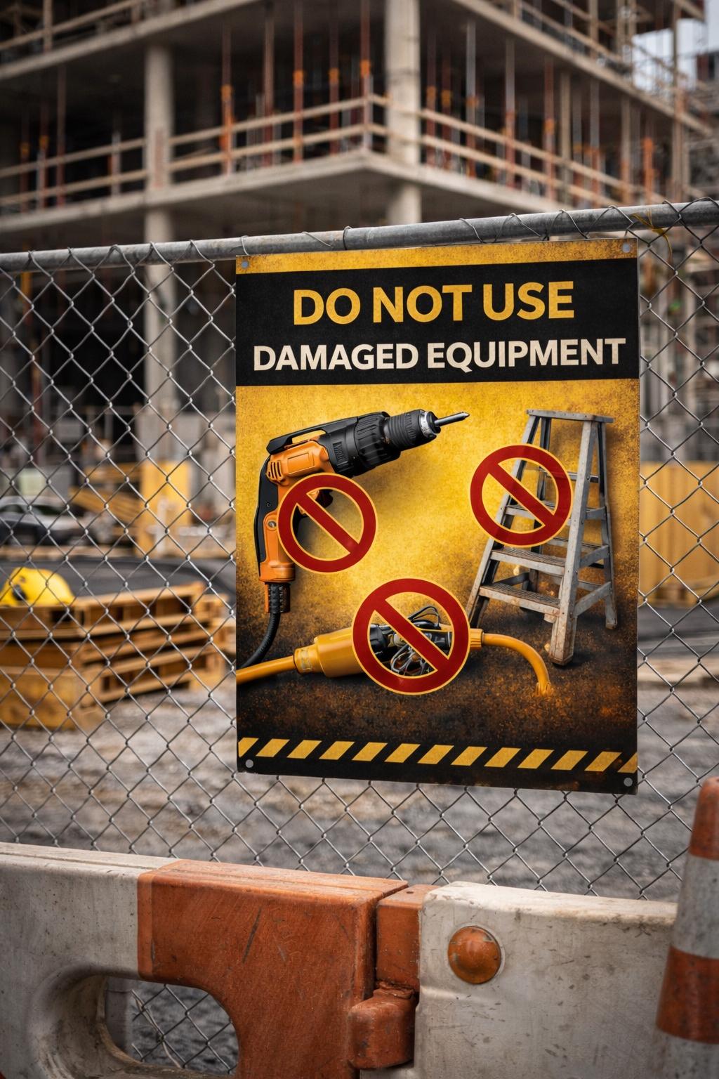 Do Not Use Damaged Equipment – Workplace Safety Poster - Etsy