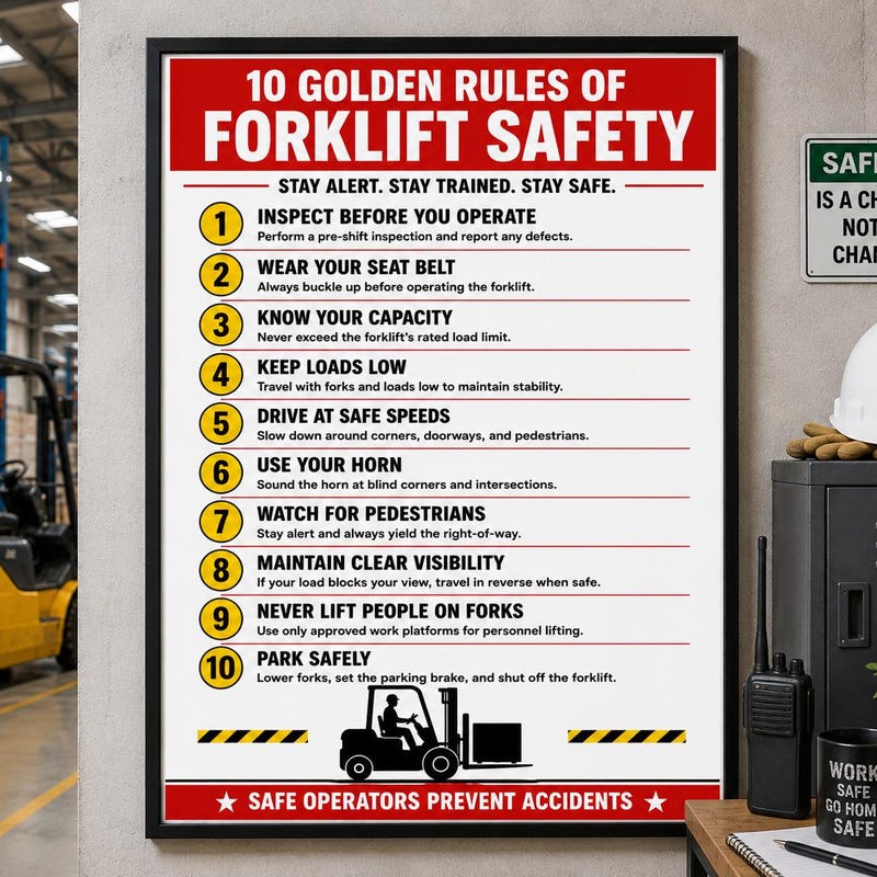 Warehouse Safety Posters - Etsy UK