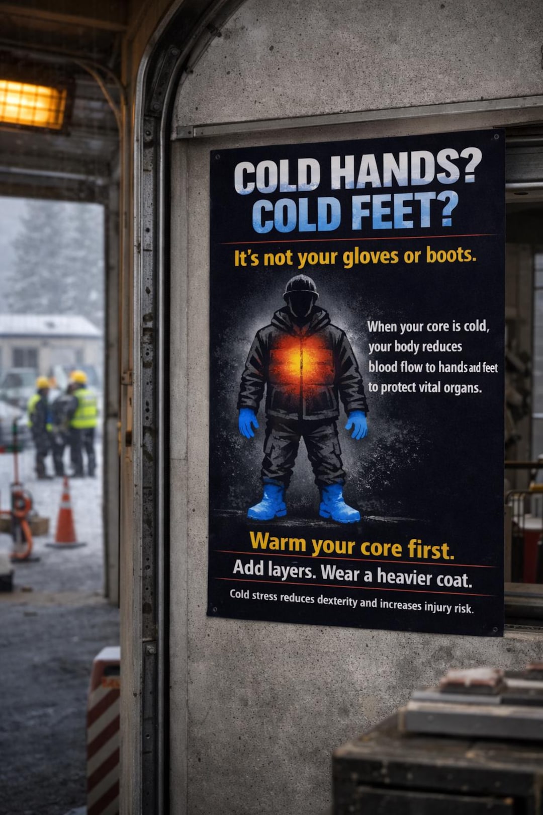 Cold Stress Safety Poster – Warm Your Core First (digital Download) - Etsy