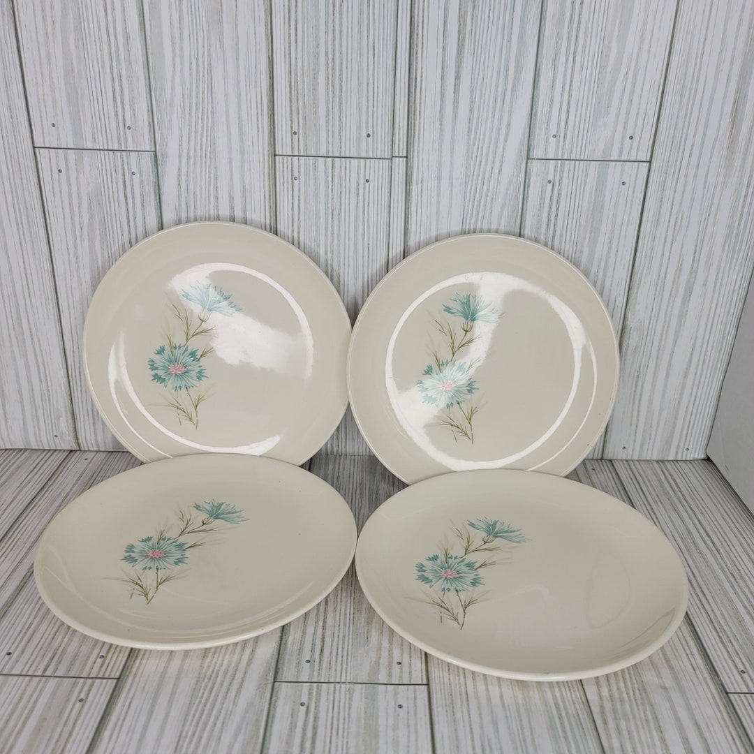 4 Vintage Taylor Smith Taylor Ever Yours Boutonniere Salad Plates 6.5in ...