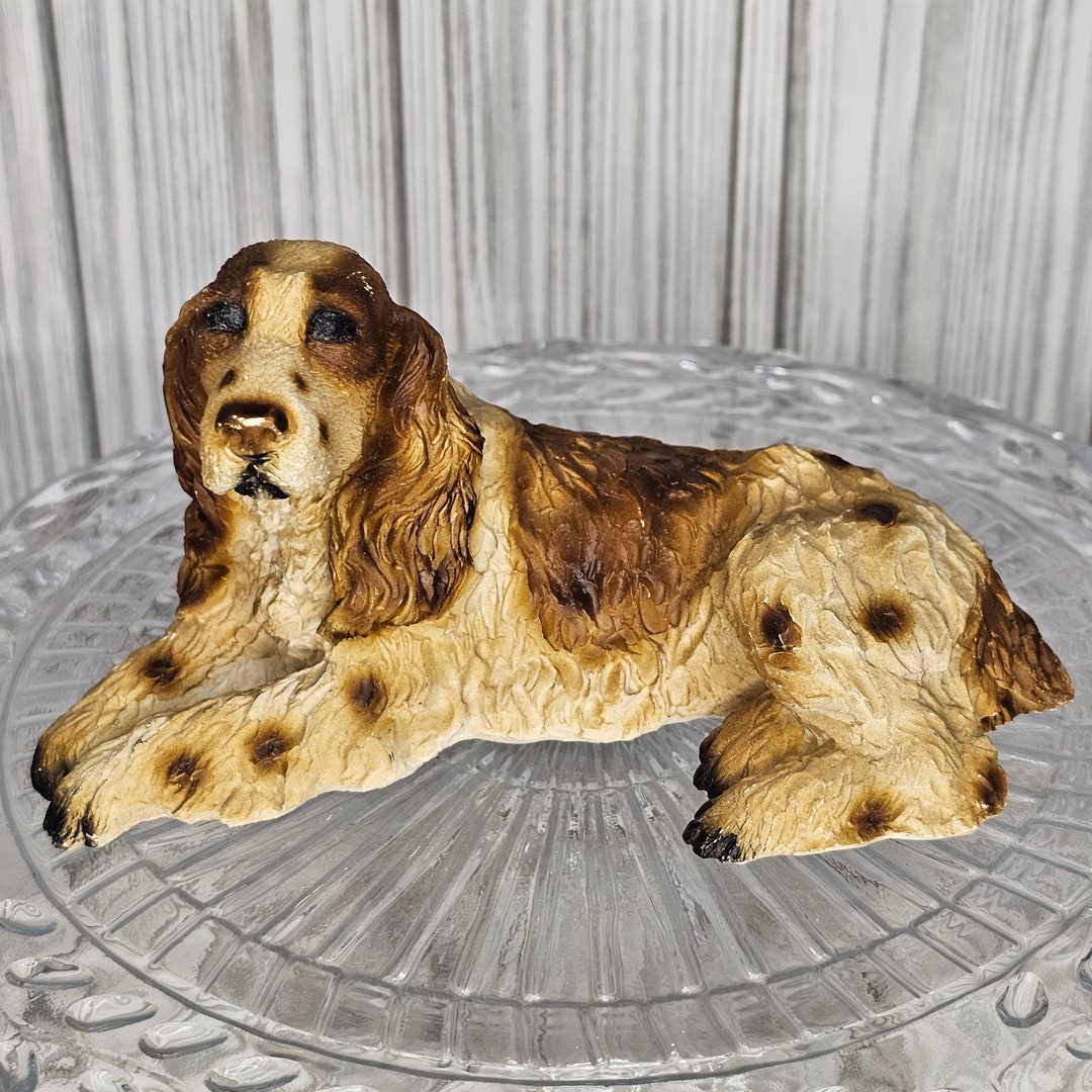 Vintage Dipinto A Mano Cocker Spaniel Figurine Italy - Etsy