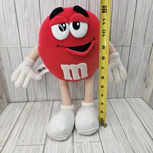 M&ms Large Red Stuffed Plush 13 - Etsy