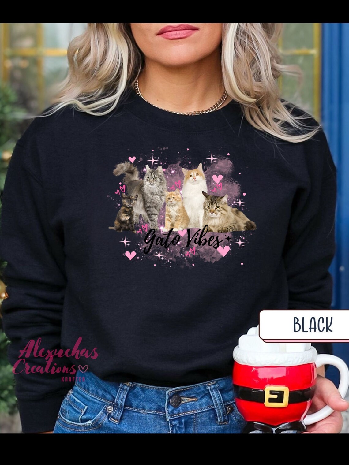 Cat Vibes/ Gato Vibes / Kitty / PNG FILES / Print DTF T-shirts Sweater ...