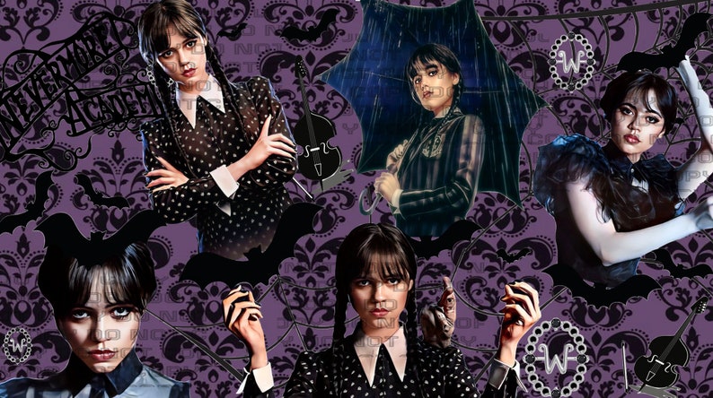 All About Wednesday Purple PNG File ONLY for Mugs - Etsy