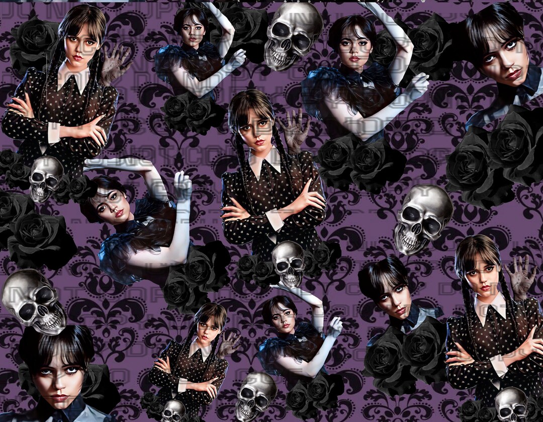 All About Wednesday Purple PNG File ONLY for Skinny 24oz - Etsy Australia