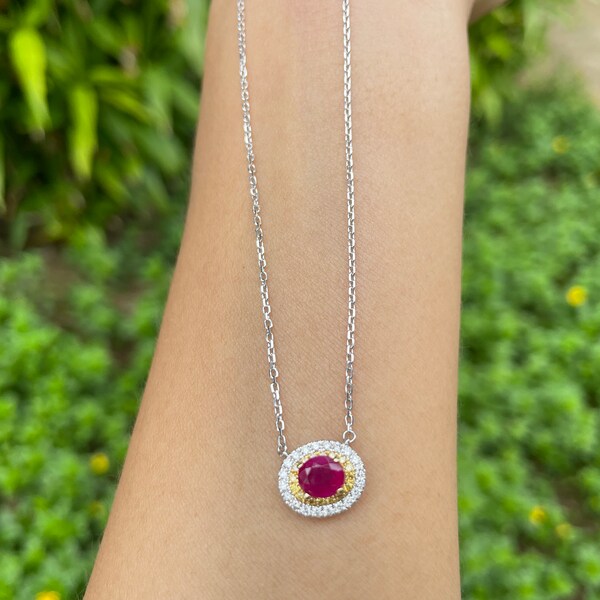 Burmese Ruby Necklace - Etsy
