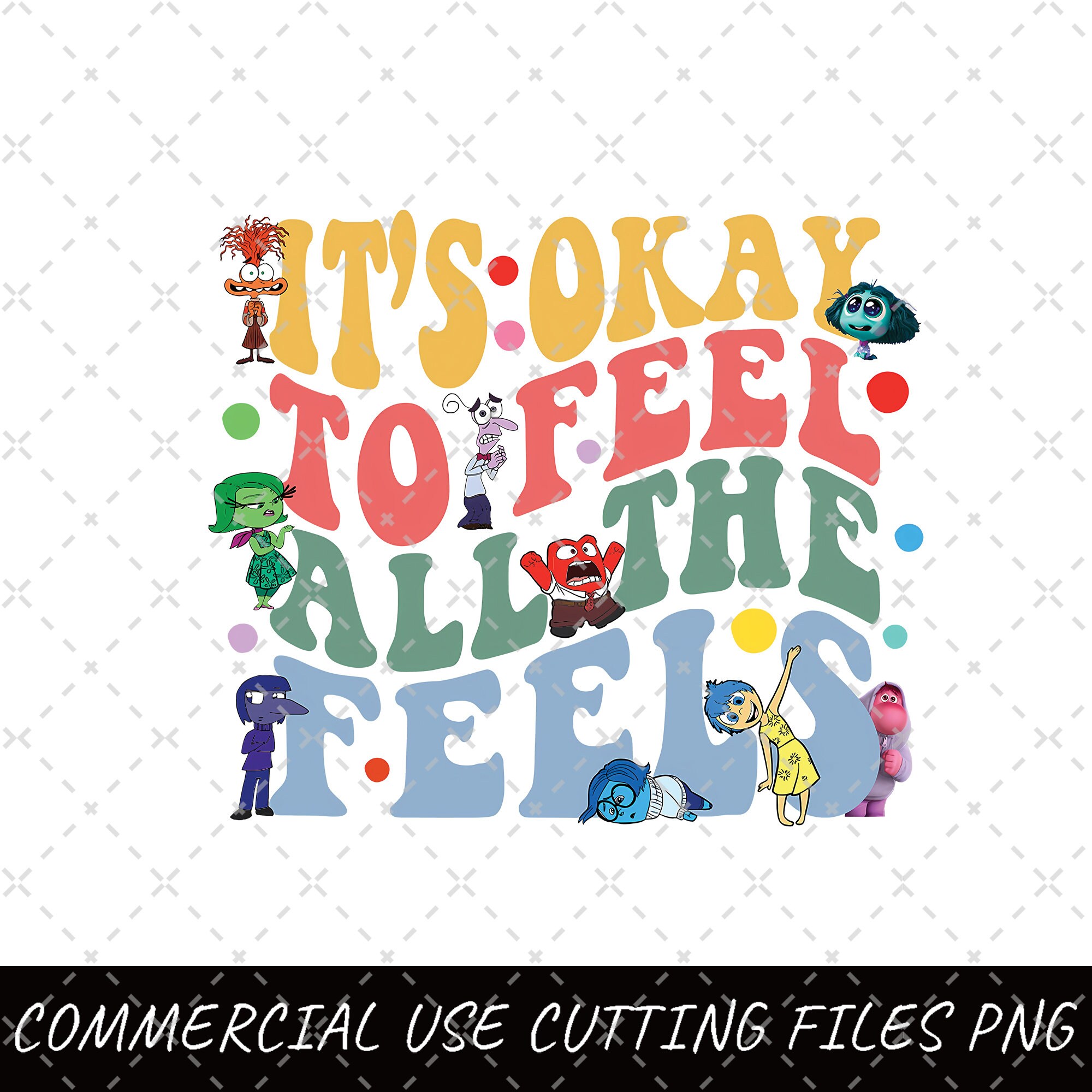 It's Okay to Feel All the Feels Png, Inside Out 2 Character Digital ...