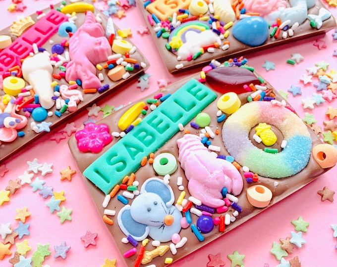 Personalised Milk Chocolate Slabs • Belgian Chocolate Slabs • Milk ...