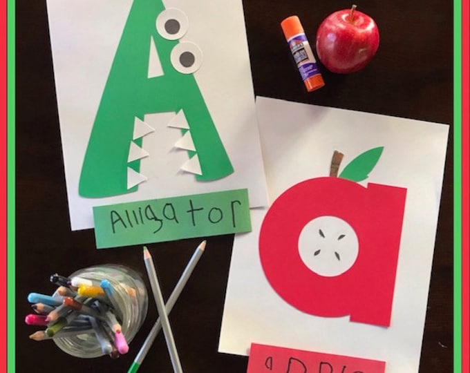 Letter A Craft, PNG Print and Cut Files for Cricut, Preschool, Toddler ...