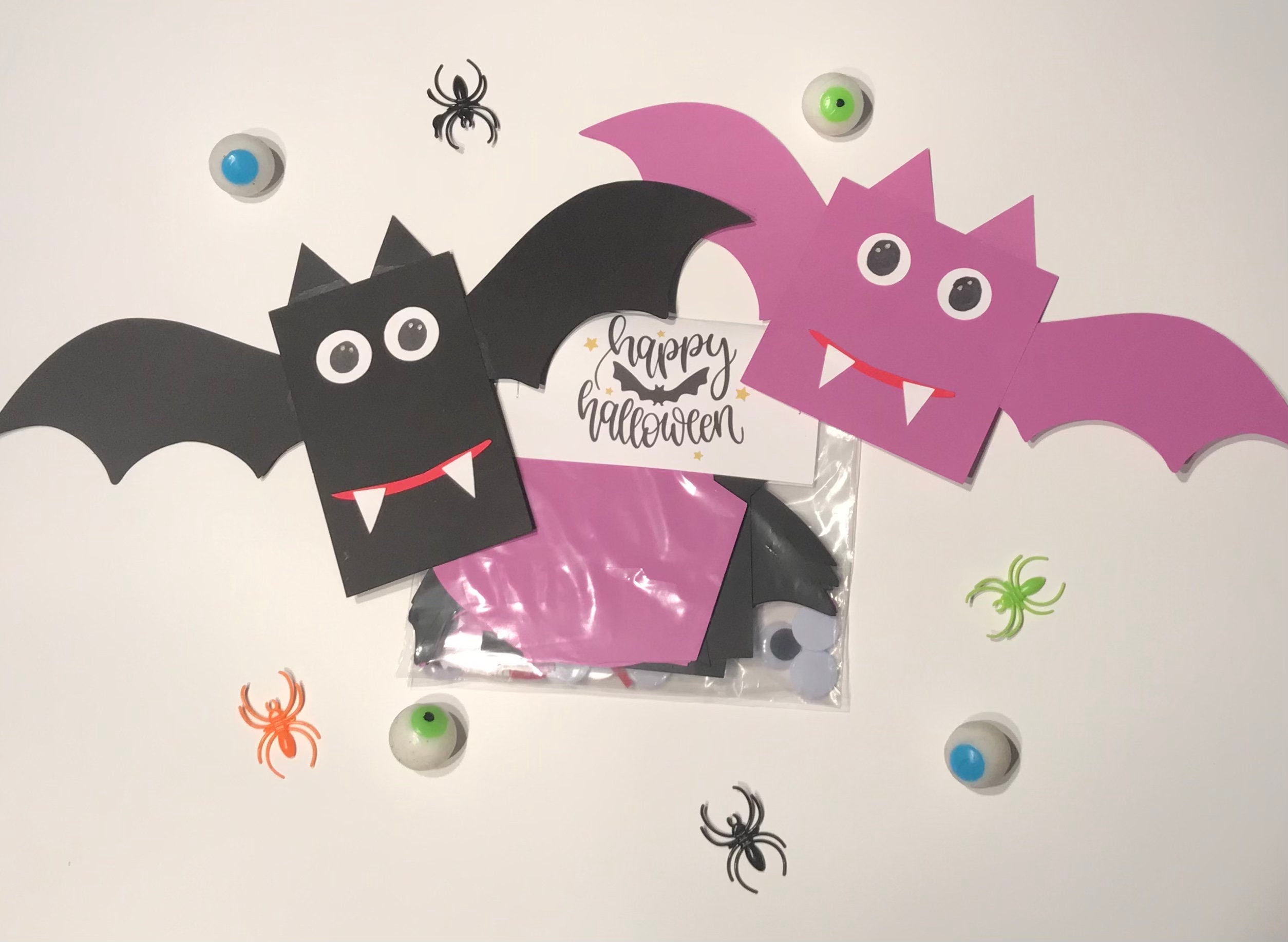 Halloween-learn Your Shapes Bat Craft Kit, 10 Shapes, Fall Activity ...