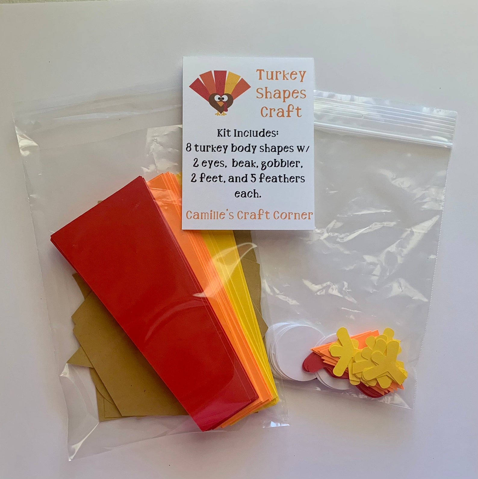 8 Turkey Shapes Craft for Kids, Preschool Elementary Thanksgiving ...