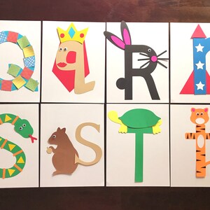 Precut Alphabet Craft Activity for Kids - Etsy