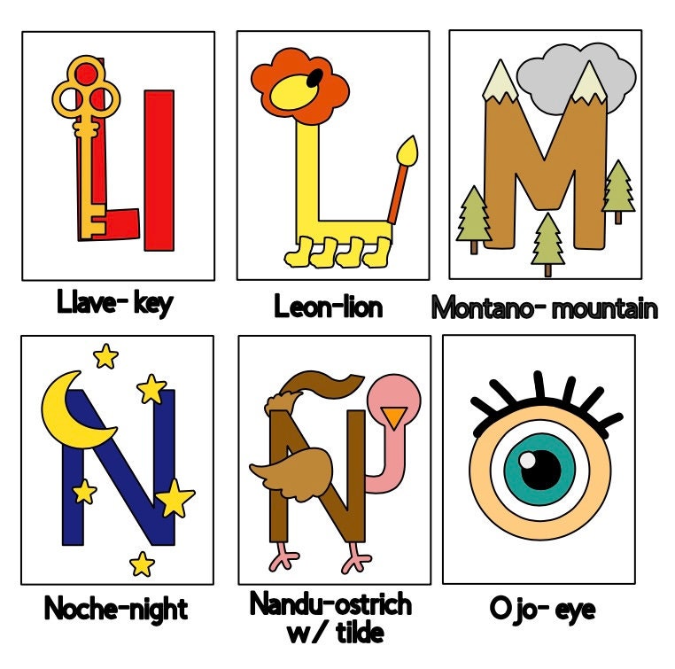 Spanish Letter Crafts for Kids, Precut, No Prep, Espanol Abecedario ...