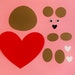 Valentine Bear Craft, Heart Activity for Preschoolers Elementary, Love ...