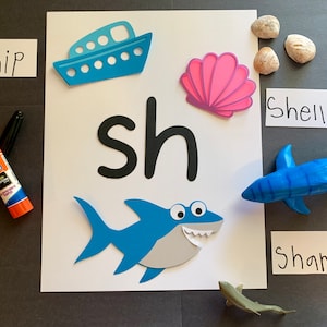 Precut Digraph Crafts for Kindergarten, 1st Grade, NO PREP - Etsy