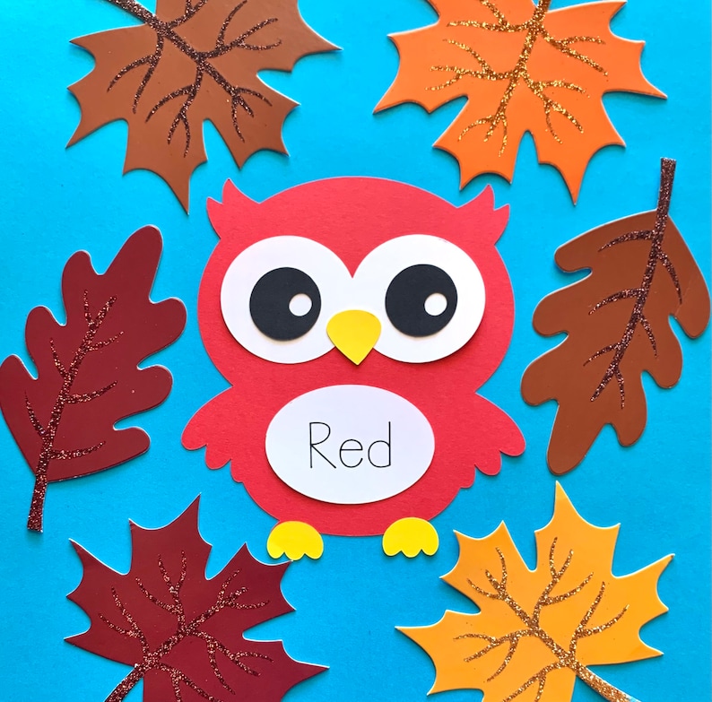 Owl Colors Craft for Preschool Elementary, 11 Owls, Learn Your Colors ...