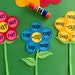 Precut Word Family Flower Craft Kit, CVC Word Activity for Preschool ...