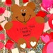 Valentine Bear Craft, Heart Activity for Preschoolers Elementary, Love ...