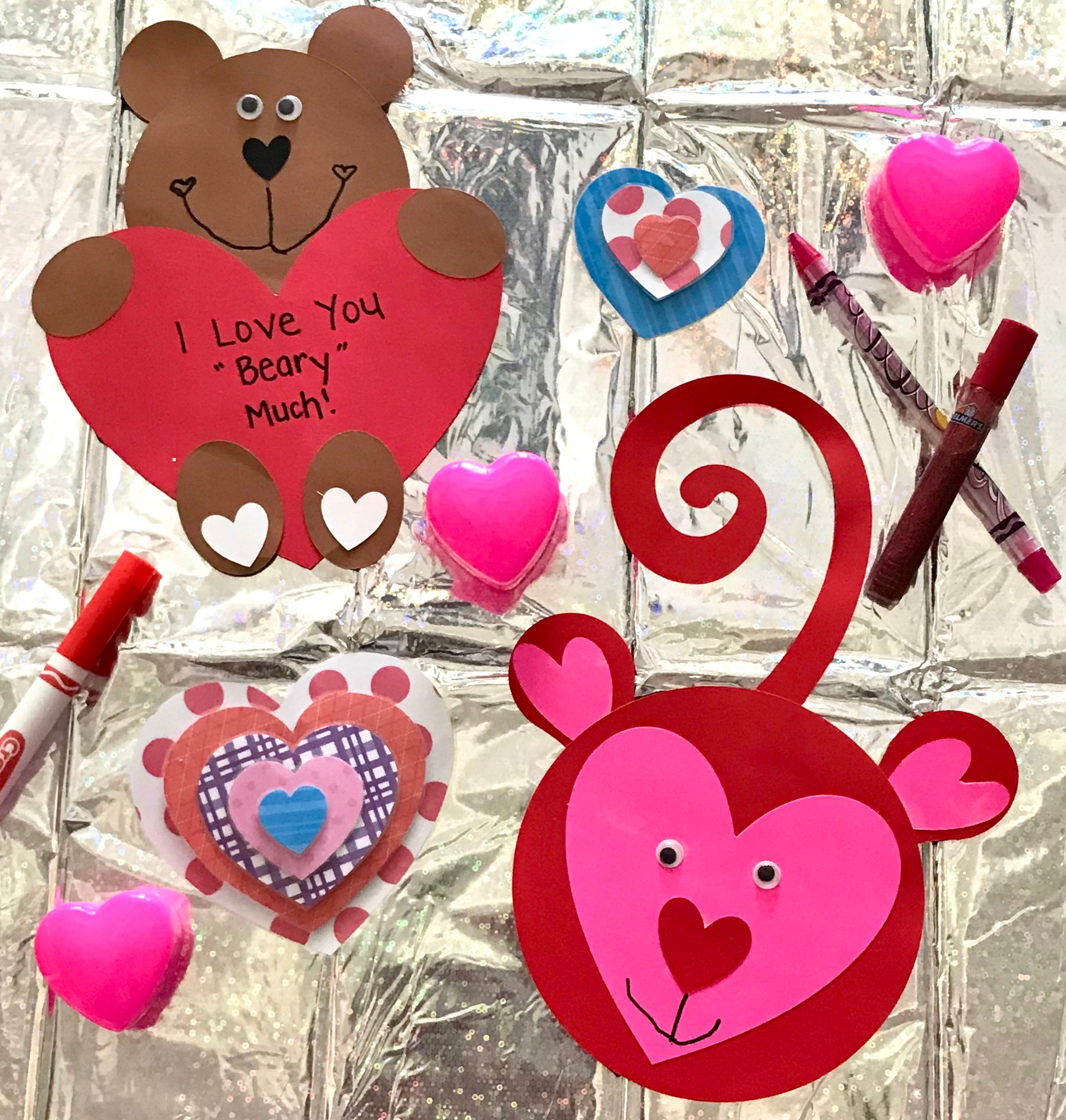 Precut Valentine Craft Kit, 15 Animal Crafts, Heart Craft for ...