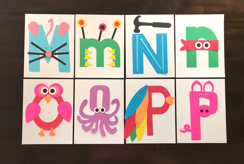 Precut Alphabet Craft Activity for Toddlers, Preschoolers and ...