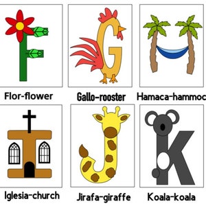 Spanish Letter Crafts for Kids, Precut, No Prep, Espanol Abecedario ...