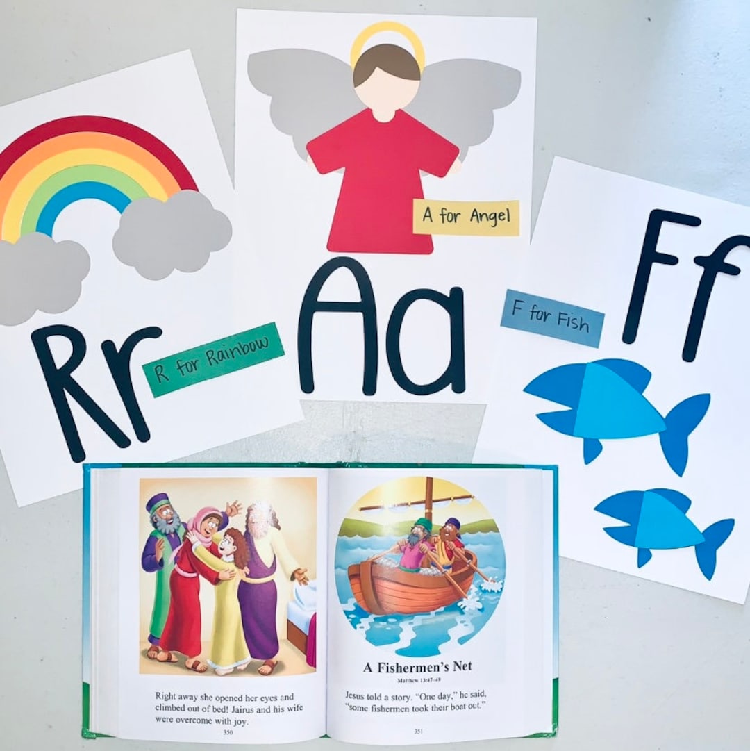Precut Bible ABC Craft, Sunday School Alphabet Activity, Preschool ...