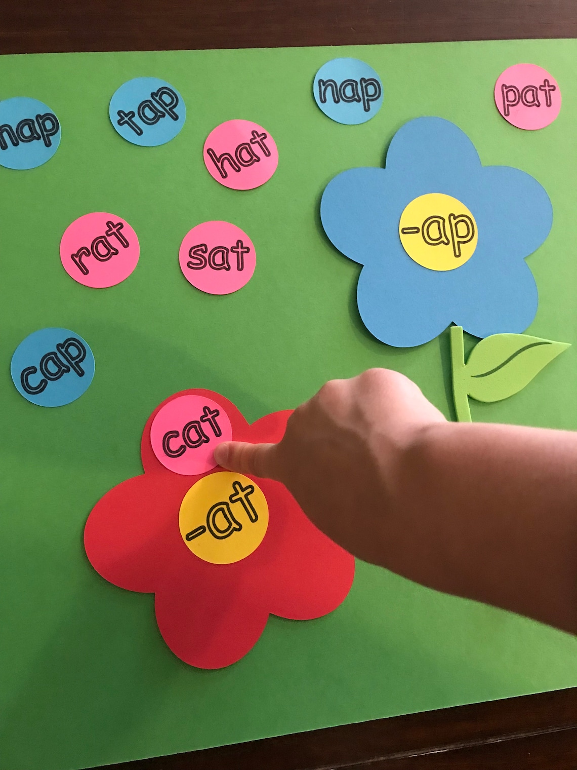 Precut Word Family Flower Craft Kit, CVC Word Activity for Preschool ...