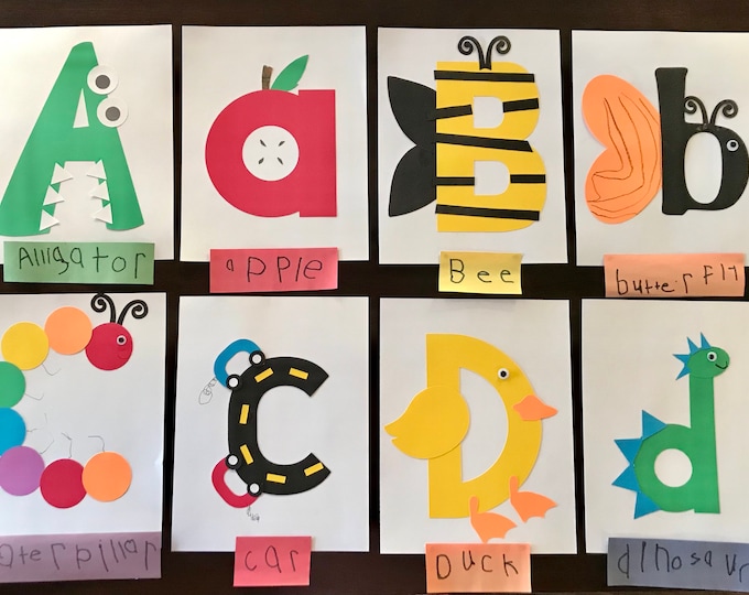 Alphabet Printable CRAFT Templates Alphabet Animal Craft PDF Instant ...