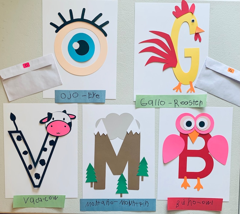 Spanish Letter Crafts for Kids Precut No Prep Espanol - Etsy