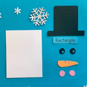8 Snowmen Shapes Craft for Kids, Winter Activity for Preschool ...