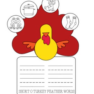 Fall Short Vowel Phonics Craft, Vowel Sounds Elementary Activity ...