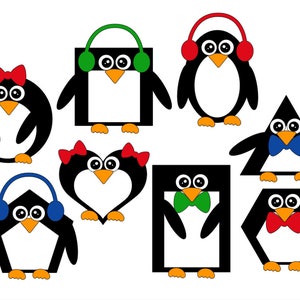 8 Penguin Shapes Craft, Winter Activity for Preschool Elementary Kid ...