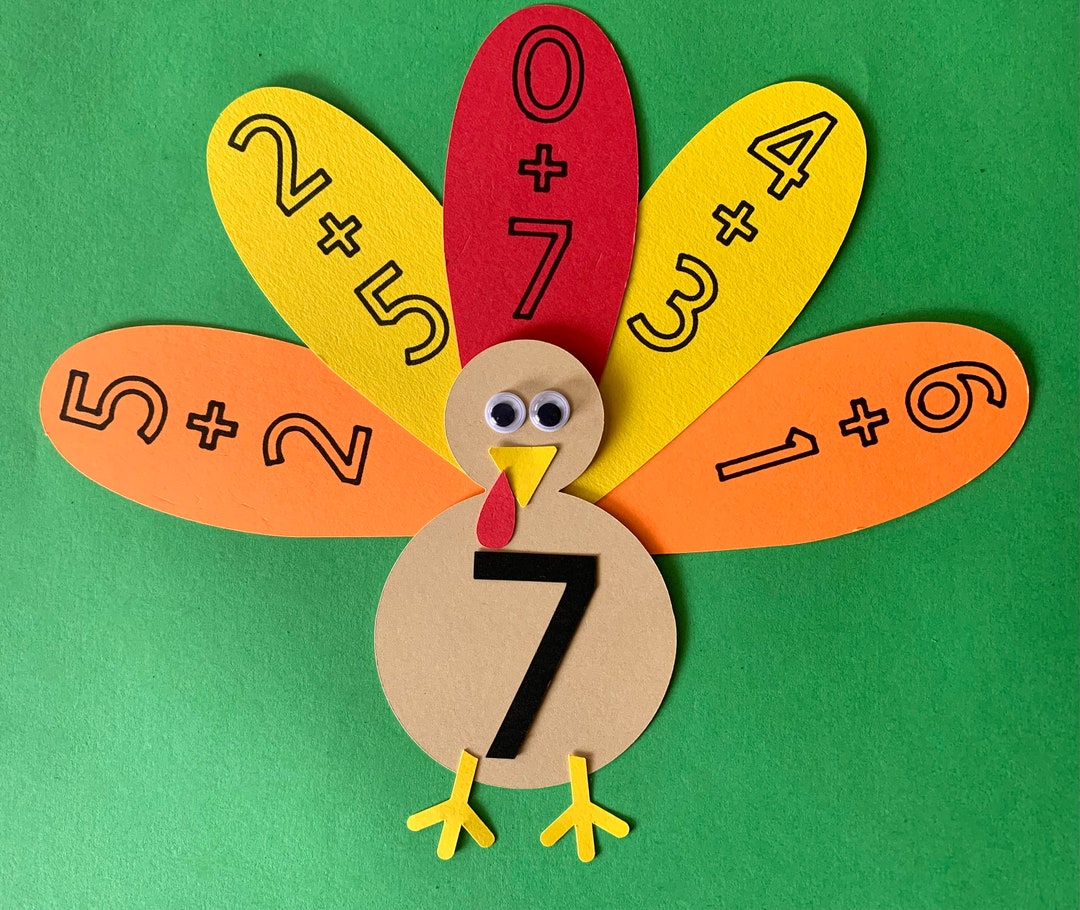Precut Thanksgiving Turkey Addition to 10 Craft Fall Activity - Etsy