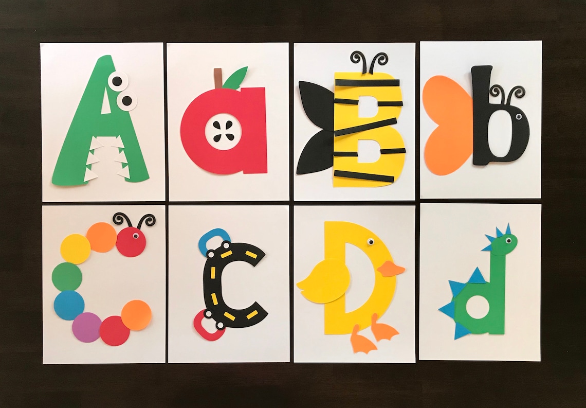 Precut Alphabet Craft Activity for Kids | Etsy