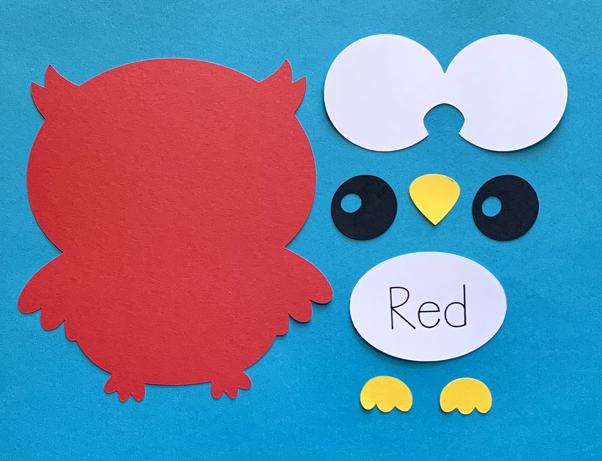 Owl Colors Craft for Preschool Elementary, 11 Owls, Learn Your Colors ...