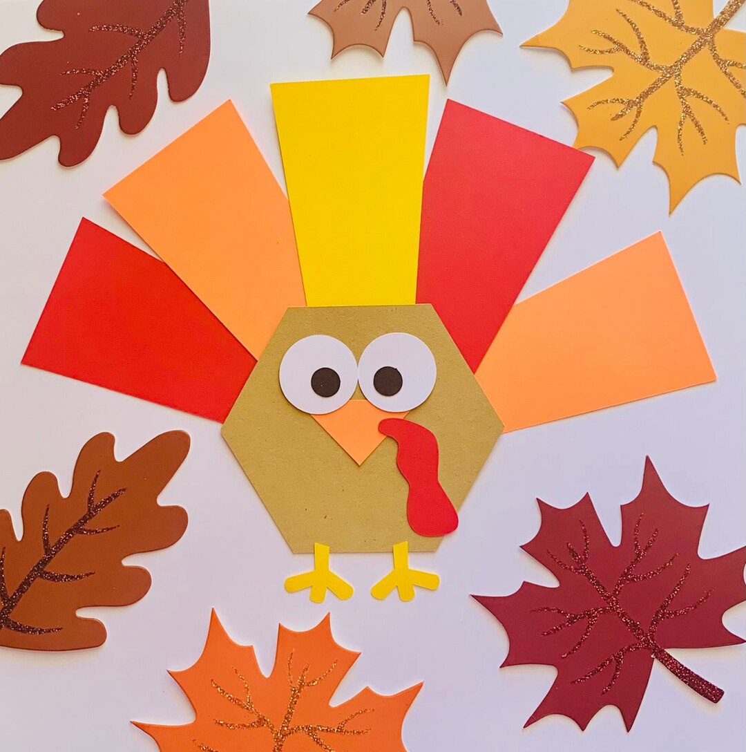 8 Turkey Shapes Craft for Kids, Preschool Elementary Thanksgiving ...