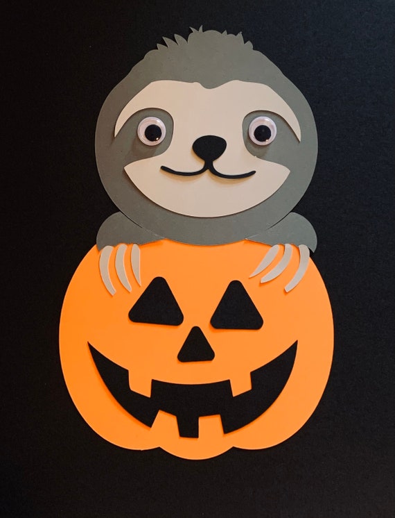 Sloth Pumpkin Stencil