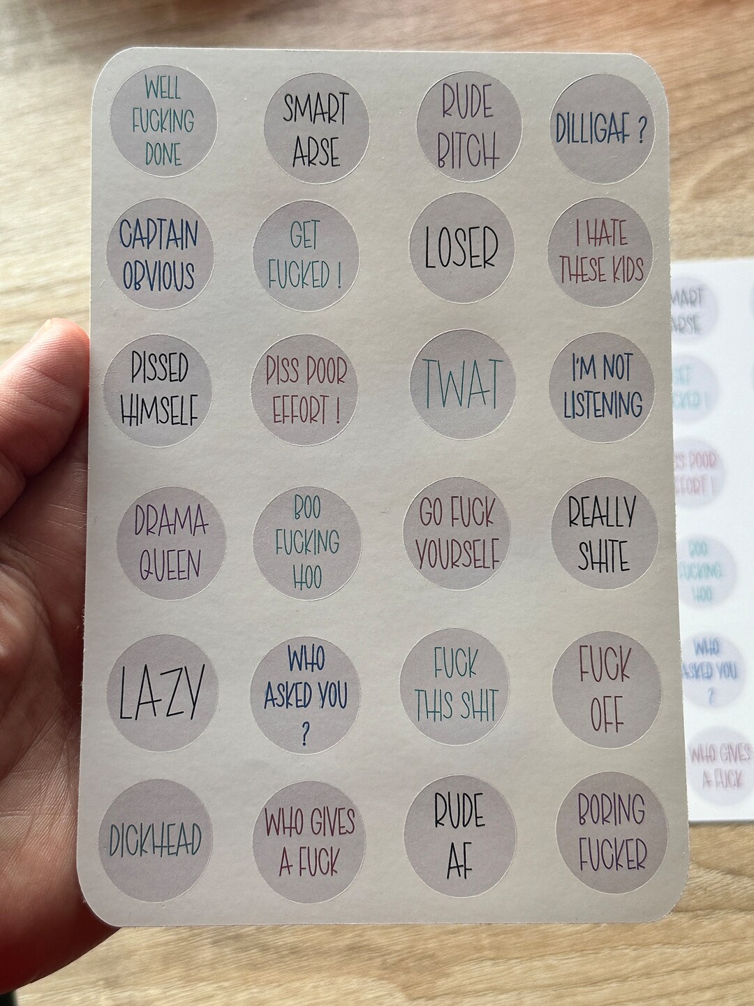 48 X Stickers 'teachers Funny / Rude / Reward' Stickers - Etsy