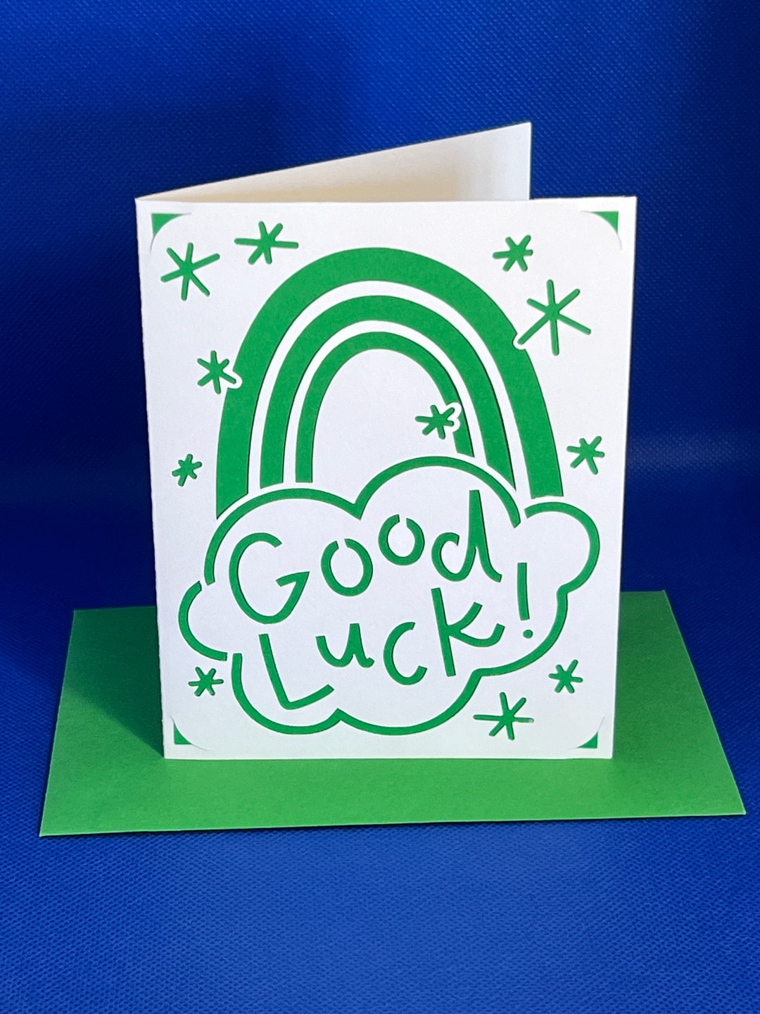 Handmade Good Luck Card - Etsy