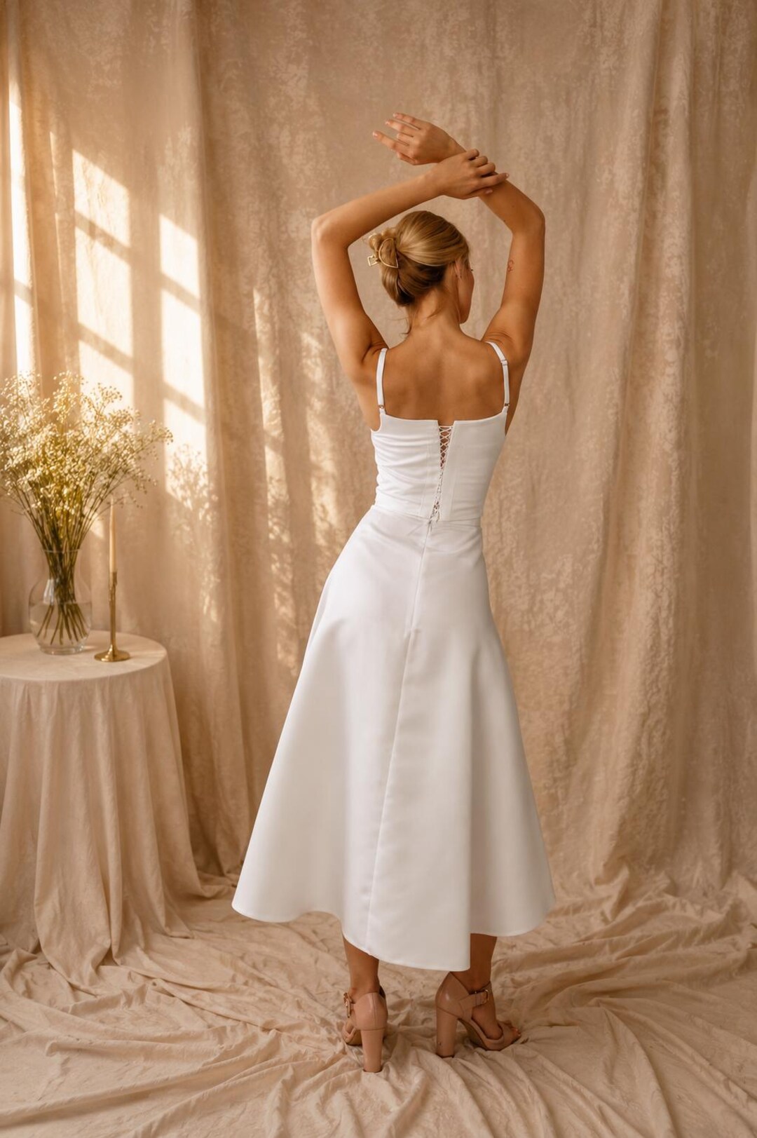 Modern Bridal Separates: Slip Wedding Dress With Bustier Top for ...